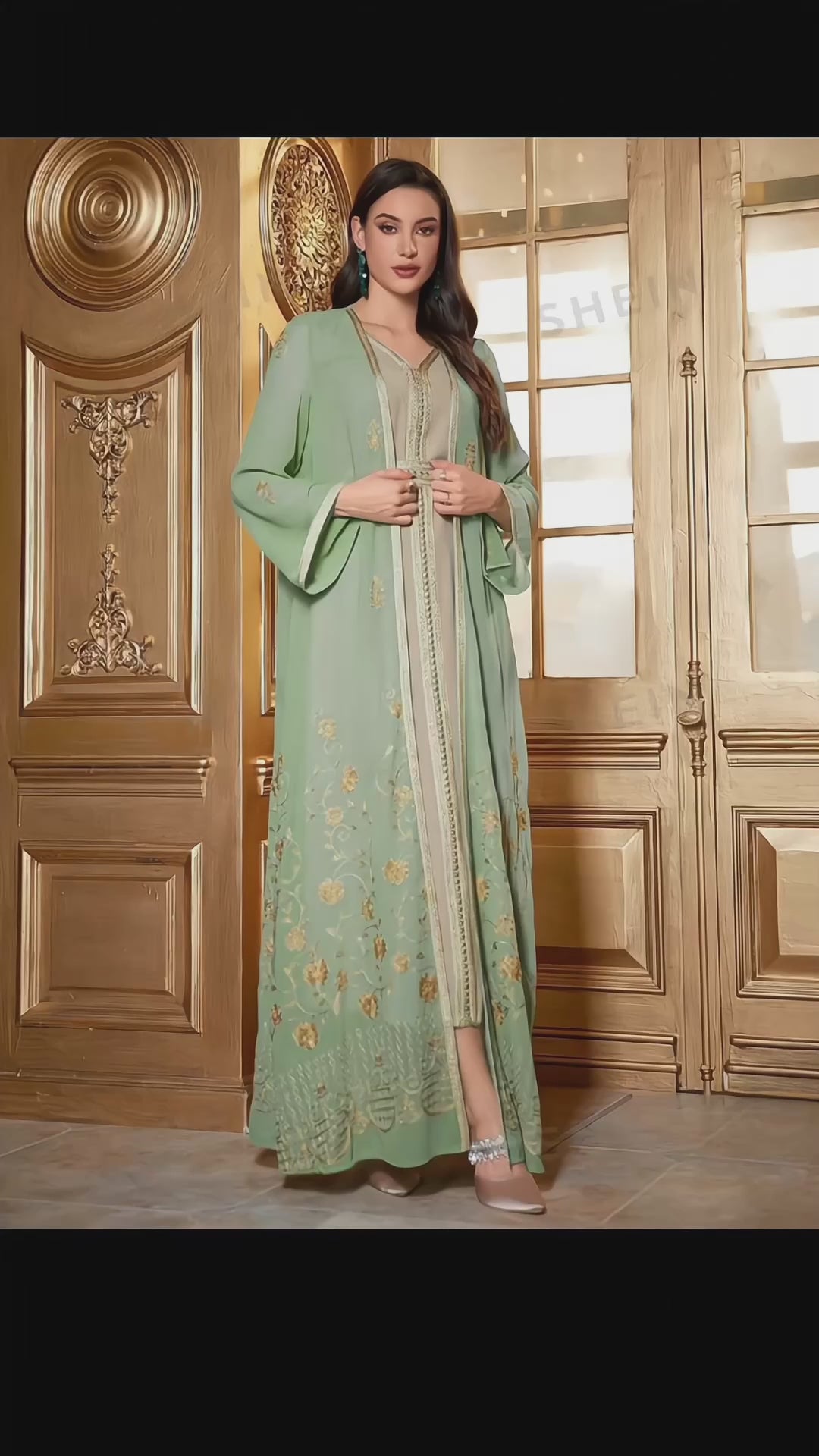 Embroidered kaftan – Yussra’s Style