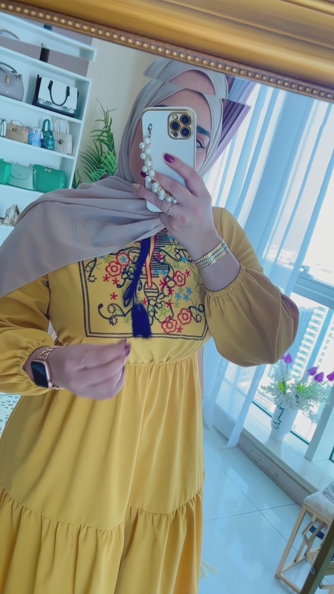 Embroidered dress – Yussra’s Style